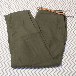 Love Tree | Pants & Jumpsuits | Belted Linen Pants | Poshmark